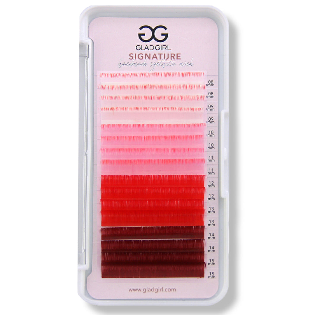 Signature Mink Mixed Length Techno-Color Lashes - CC Curl - GladGirl