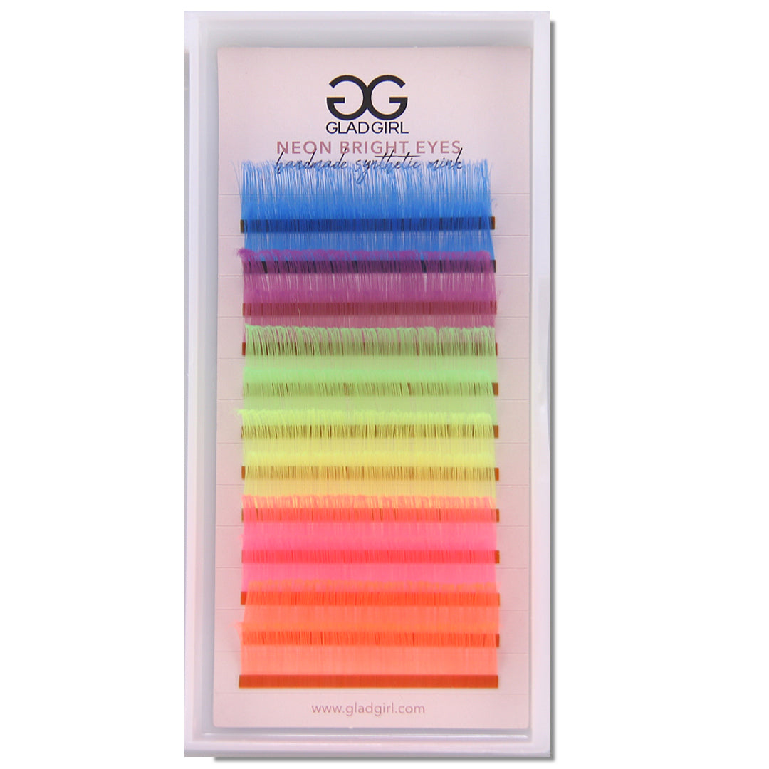 Colored Eyelash Extensions – Vibrant Styles - Ombre, Neon, Pink, Blue ...
