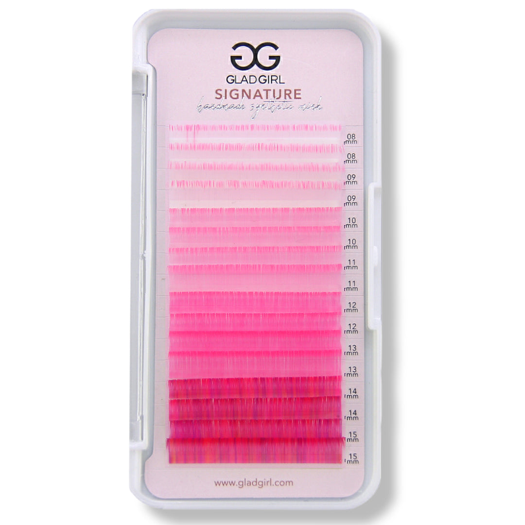 Signature Mink Mixed Length Techno-Color Lashes - CC Curl - GladGirl